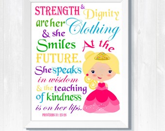 Princess bible verse | Etsy