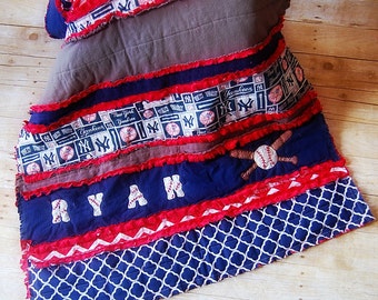 Baseball rag quilt | Etsy