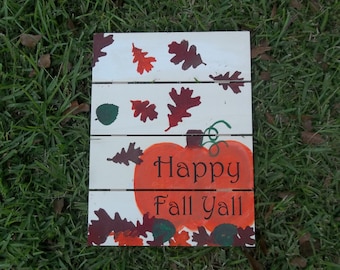 Items similar to Happy Fall Y'all PRINTABLE. Customized Fall Decor ...