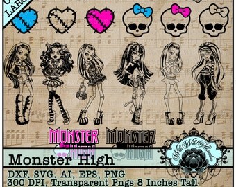 Unique monster high logo related items | Etsy