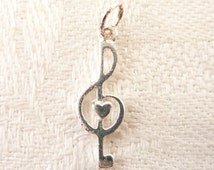 Unique treble clef heart related items | Etsy