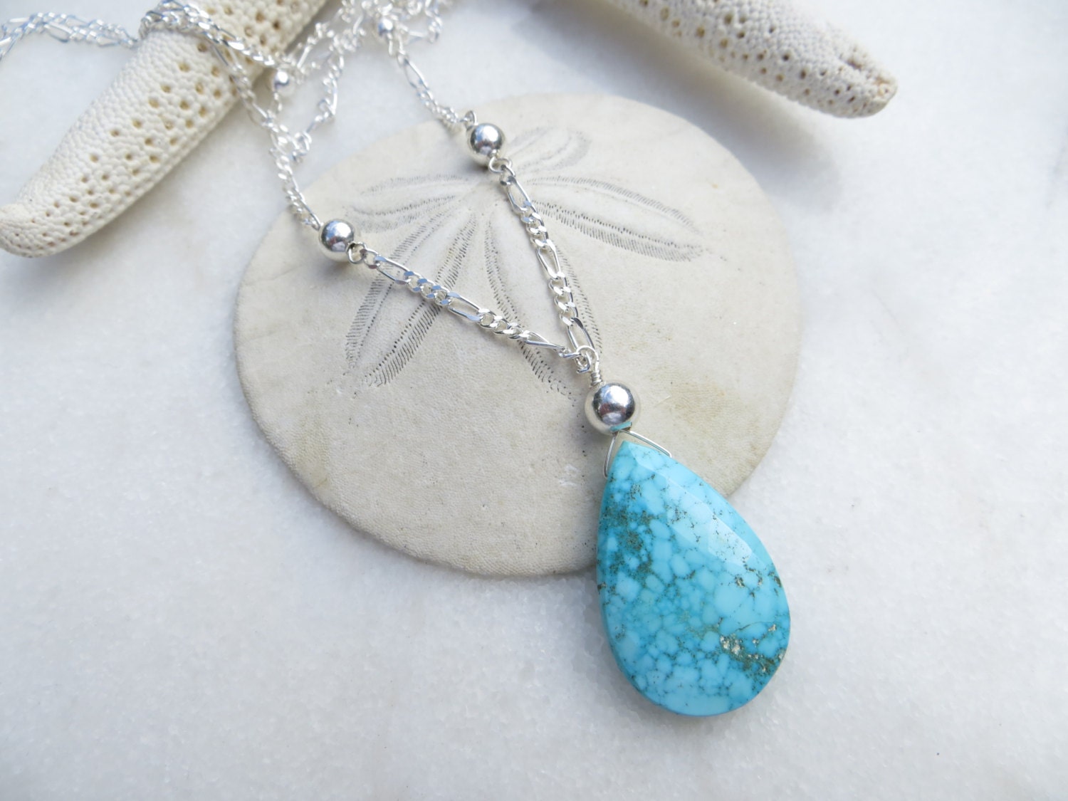 Imperial Crown Turquoise Necklace Sterling Silver Statement