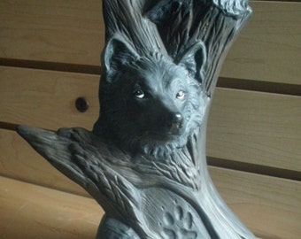 Wolf figurine | Etsy