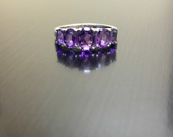 Amethyst engagement ring | Etsy