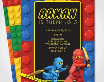 Ninjago invites | Etsy
