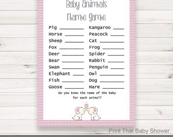 Printable Baby Shower Games Decorations by PrintThatBabyShower