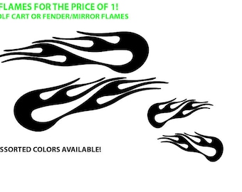 Golf cart flames | Etsy