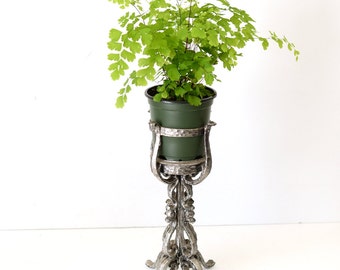 Silver plant stand | Etsy