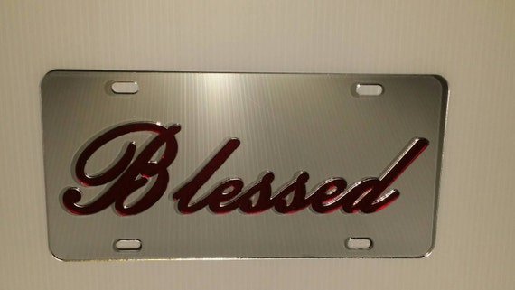 Blessed Car Tag Mirror License Plate Personalized License