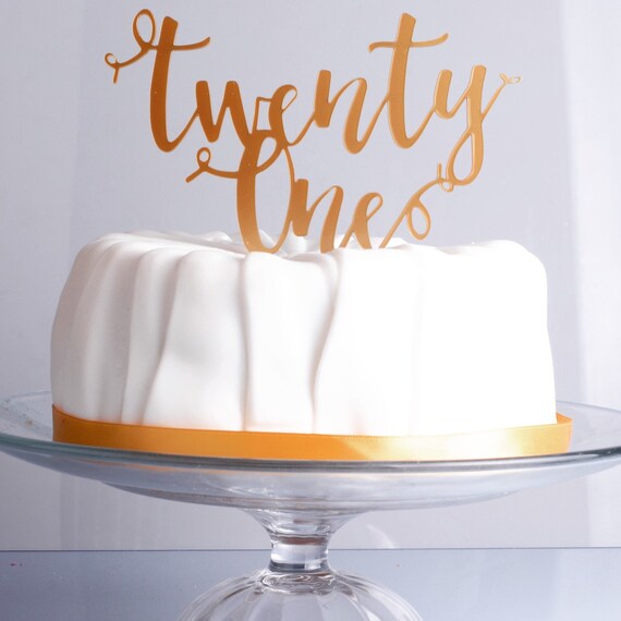 21st Birthday Cake Topper