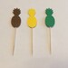24 pineapple toothpicks luau baby shower luau birthday luau