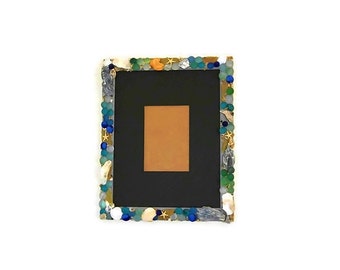 Sea glass frame | Etsy