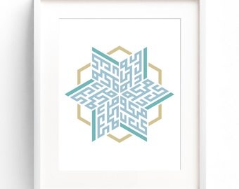 Kufic art | Etsy