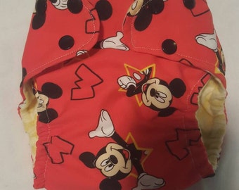 Mickey mouse diaper | Etsy