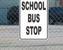 Unique bus stop sign related items | Etsy