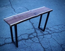 Unique wood slab table related items | Etsy