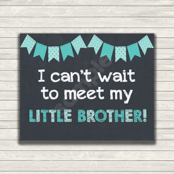 Big brother sign chalkboard sign pregnancy by MissPrintDesigns1