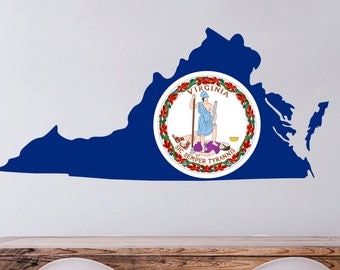 Virginia state shape | Etsy