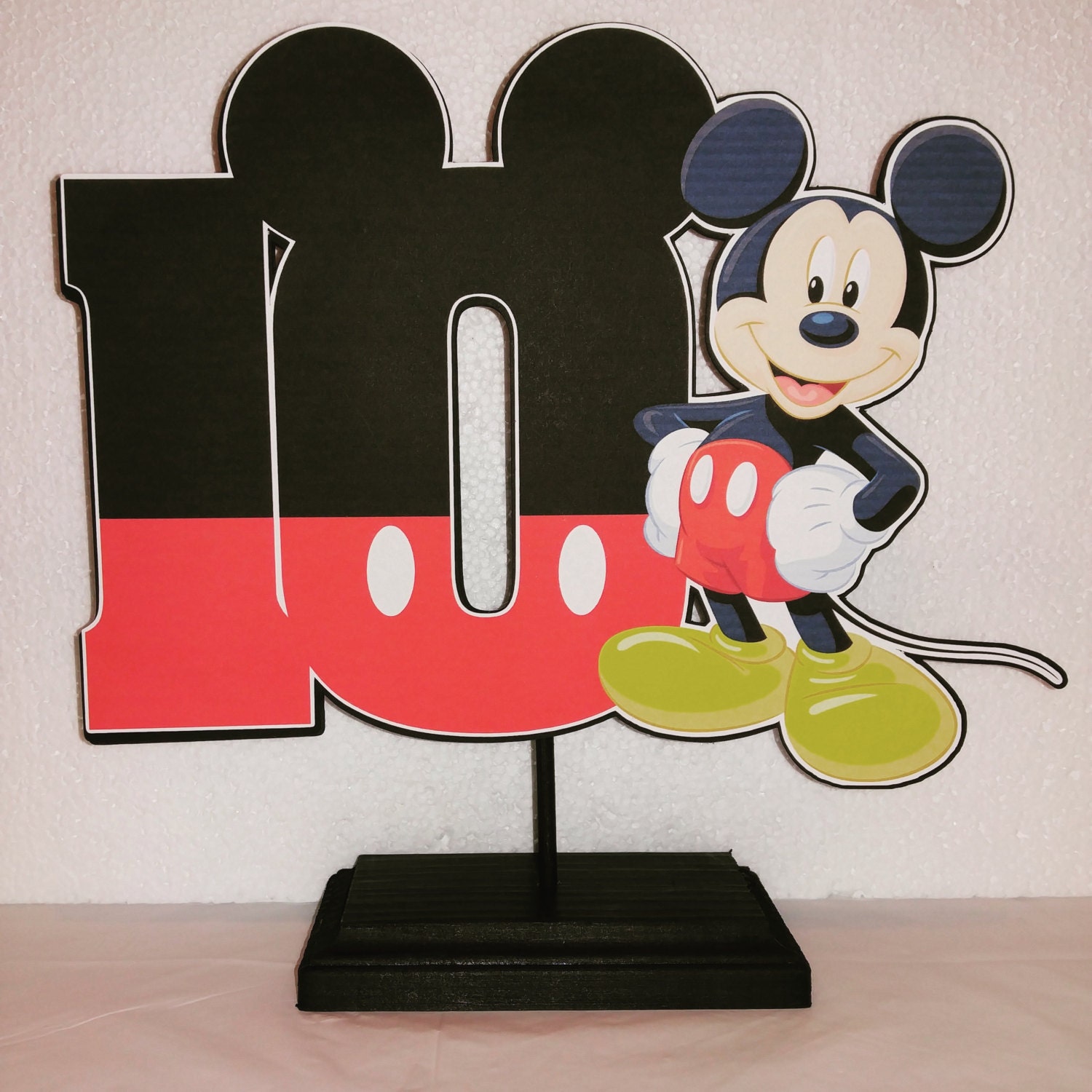 Mickey Mouse Customized Party Character & Age Stand-Up
