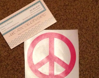 Peace sign decal | Etsy
