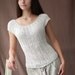 Knitting pattern Patron tricot PDF Aubrey Top Sleeveless