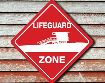 Lifeguard signs | Etsy