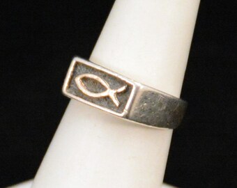 Christian fish ring | Etsy