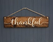 Unique give thanks sign related items | Etsy