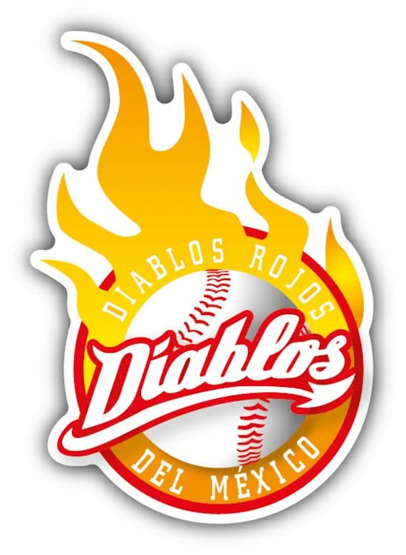 Diablos Rojos Del Mexico MiLB Baseball Fireball Logo by slonotop