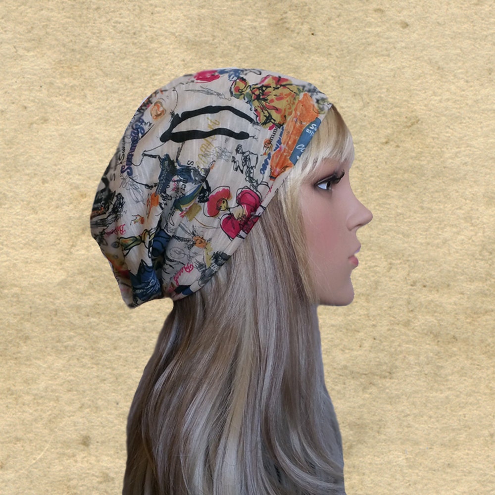 Boho slouchy beanie Hipster slouchy hats Hippie by SantiniStudio