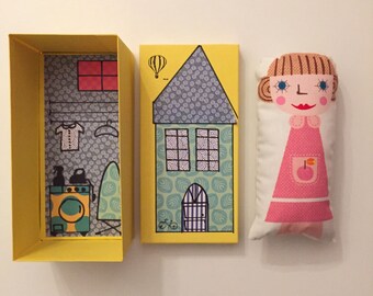 Cardboard doll box | Etsy