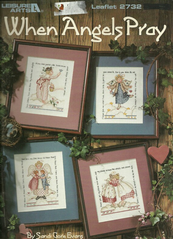 Counted Cross Stitch Pattern When Angels Pray Leisure Arts