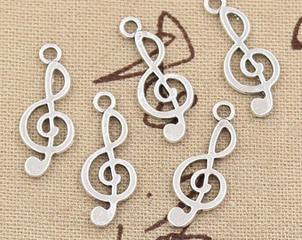 Music charm bracelet | Etsy