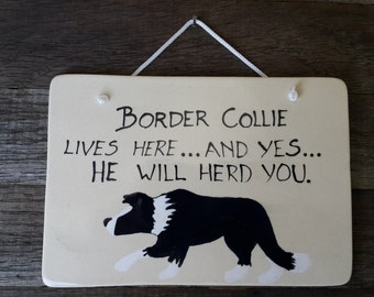 Collie sign | Etsy