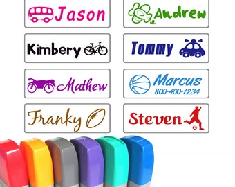 Kids name stamp | Etsy