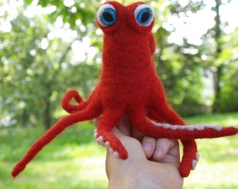 Octopus puppet | Etsy