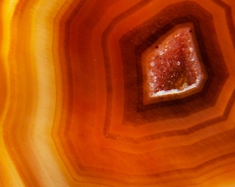 Red orange crystal | Etsy