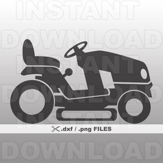 Riding Mower DXF File Lawn Mower DXF Vector Art by sammo on Etsy