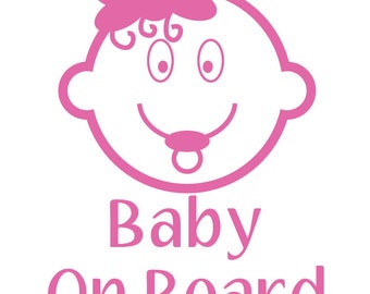 Baby face stickers | Etsy