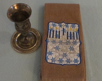 Menorah applique | Etsy