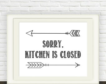 Kitchen is closed | Etsy