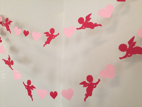 Items similar to Valentines Day Decorations / 6 foot CUPID and Heart ...