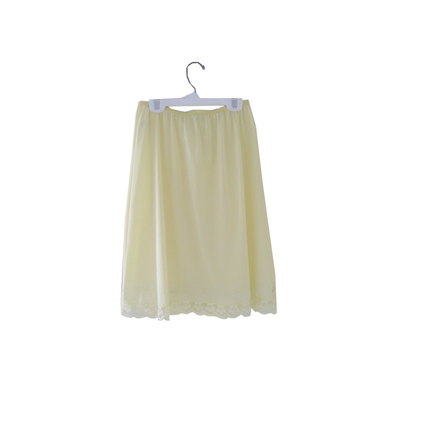 Half Slip Yellow Lace Size Small