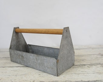 Galvanized tool box | Etsy