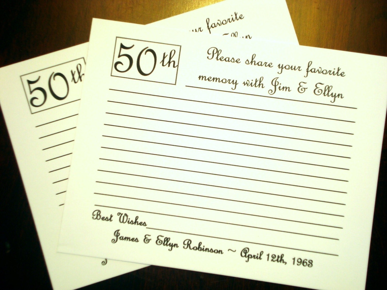 40 Personalized Wish Advice Favorite Memory Cards for