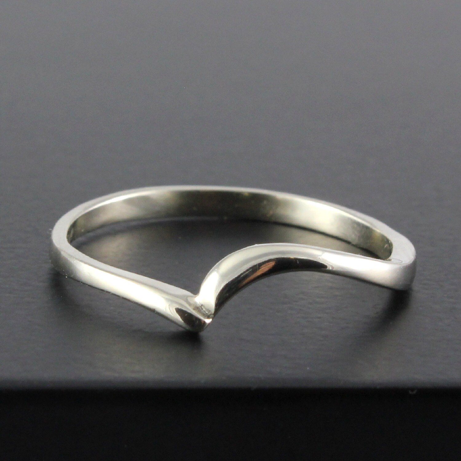Silver Wedding Band Swirl Design Simple Ring Custom Band
