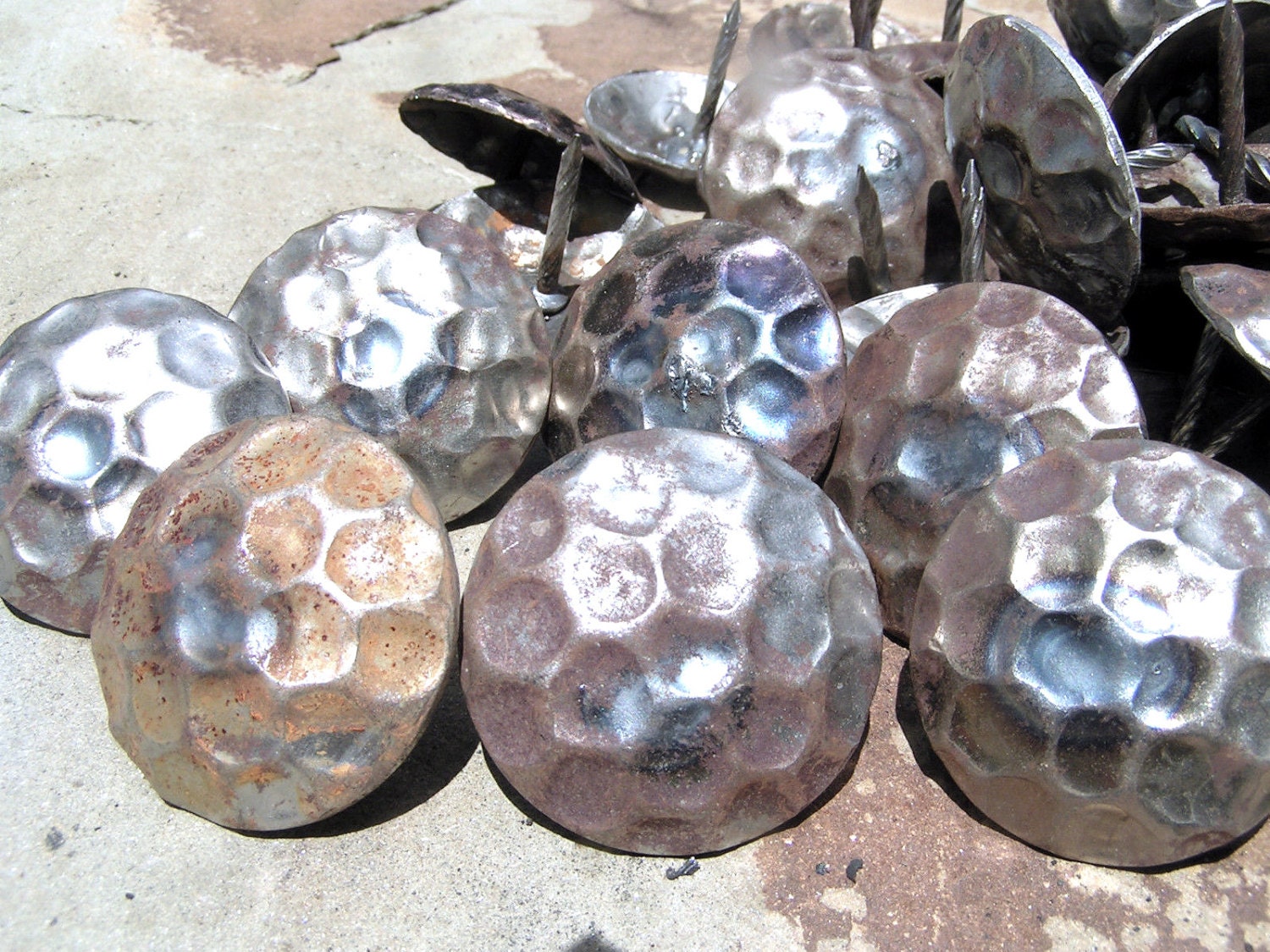50 Iron Hammered Clavos Decorative Nail s Heads Door Furniture