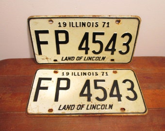 1971 license plate | Etsy