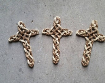 Twisted Rope Cross by LassoLettering on Etsy