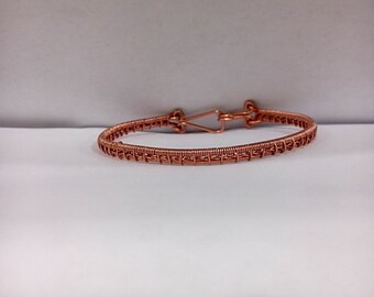 Items similar to Copper Wire Bracelet on Etsy